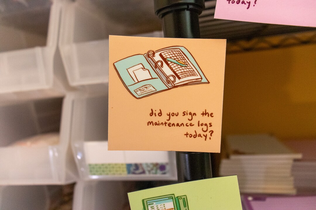 Did You Remember to Sign the Maintenance Logs Magnet // Reminder Magnet ...