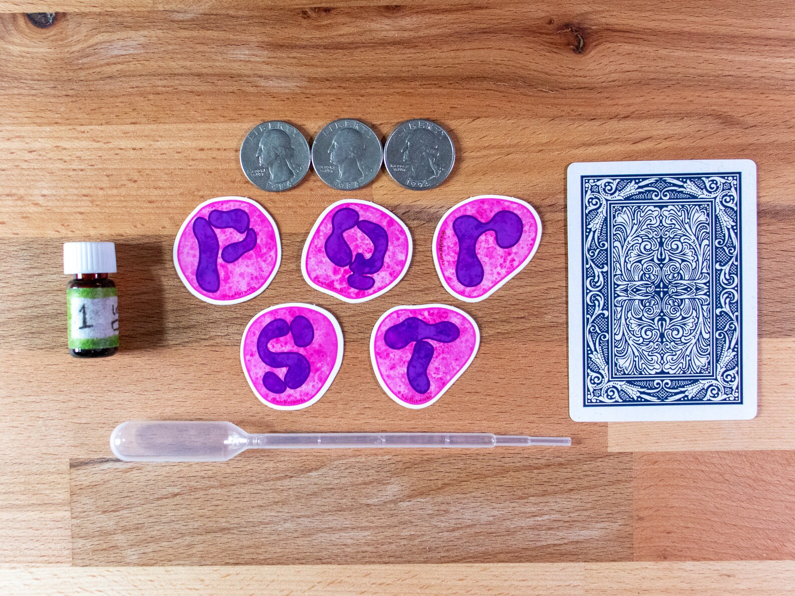Three Neutrophil Alphabet Stickers Set // Vinyl Sticker // - Etsy