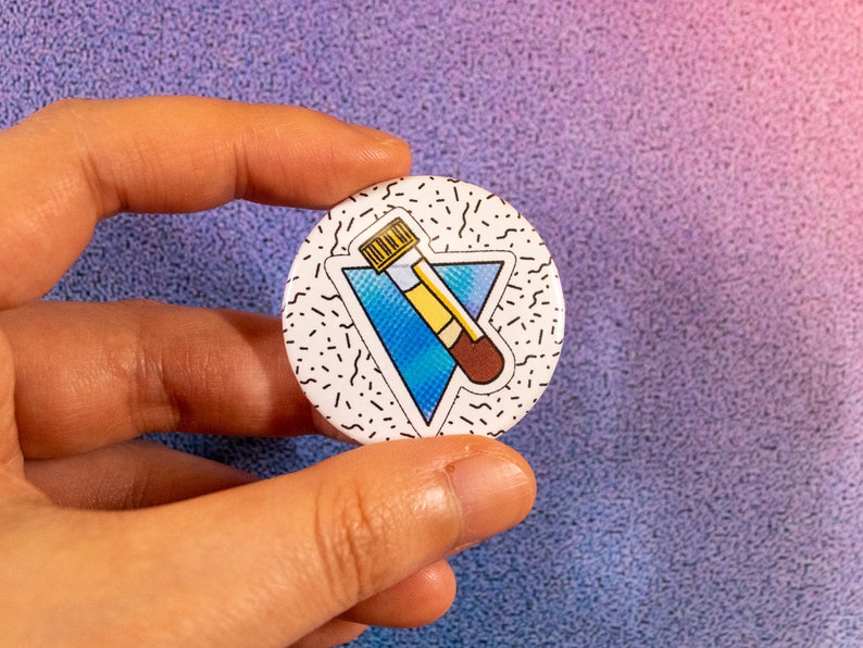 90's Themed Lab Buttons // Micro // Heme // Slide // - Etsy