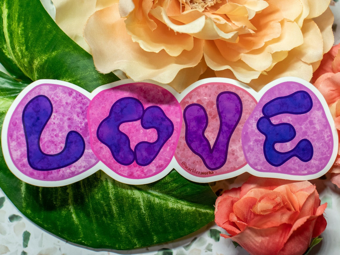 Love Neutrophil Alphabet Sticker // Vinyl Sticker // - Etsy
