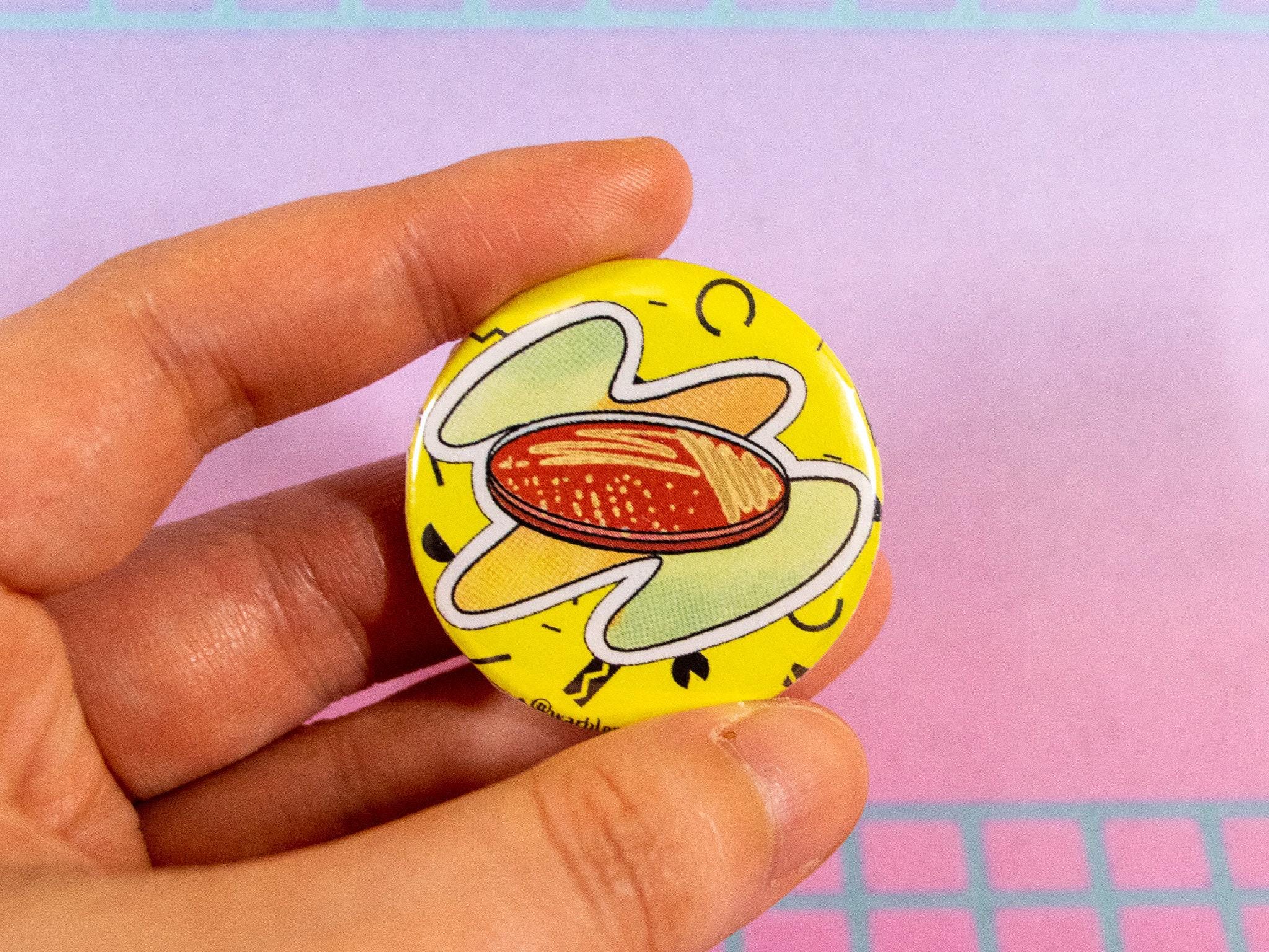 90's Themed Lab Buttons // Micro // Heme // Slide // Microscope // 2023 ...