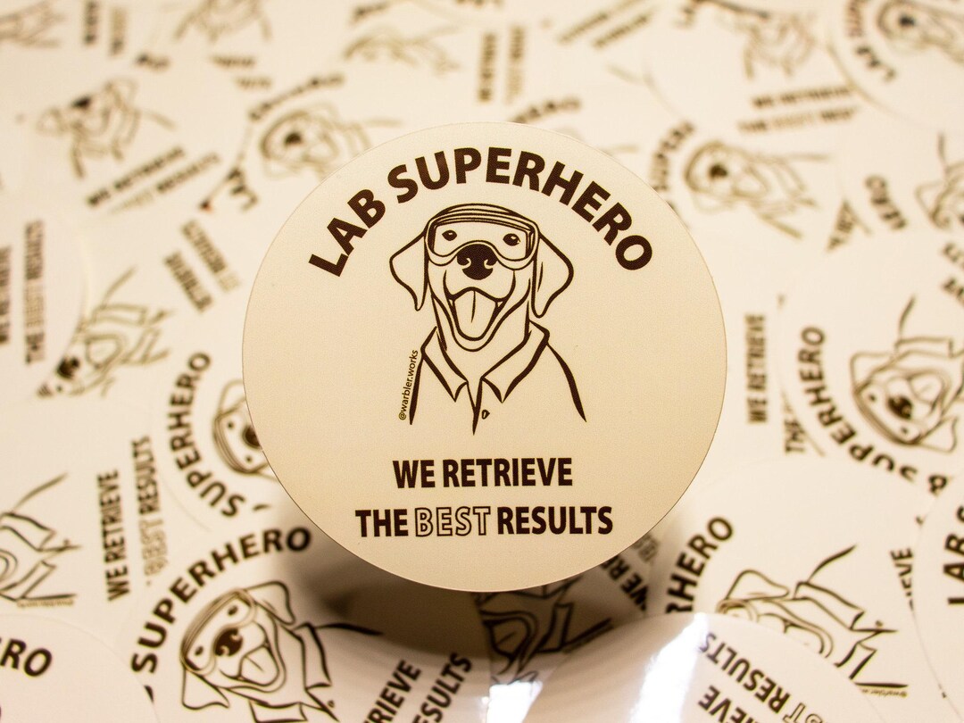 Lab Superhero Sticker // Vinyl Sticker // Laboratory // Lab Gift ...