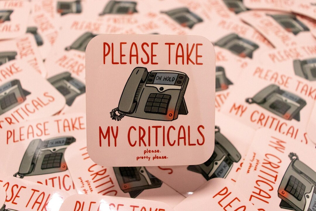 Please Take My Criticals // Vinyl Sticker // Phone Sticker ...