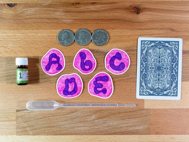 Three Neutrophil Alphabet Stickers Set // Vinyl Sticker // Laboratory ...