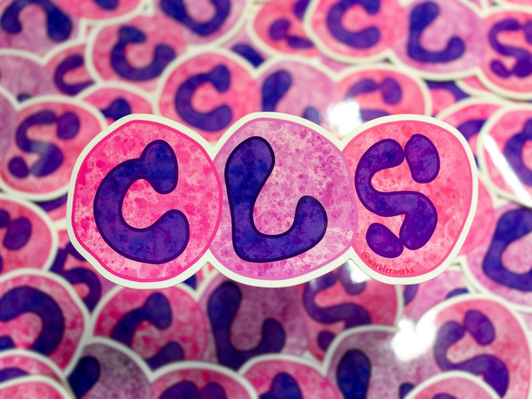 CLS Neutrophil Alphabet Sticker // Vinyl Sticker // Laboratory // Lab ...
