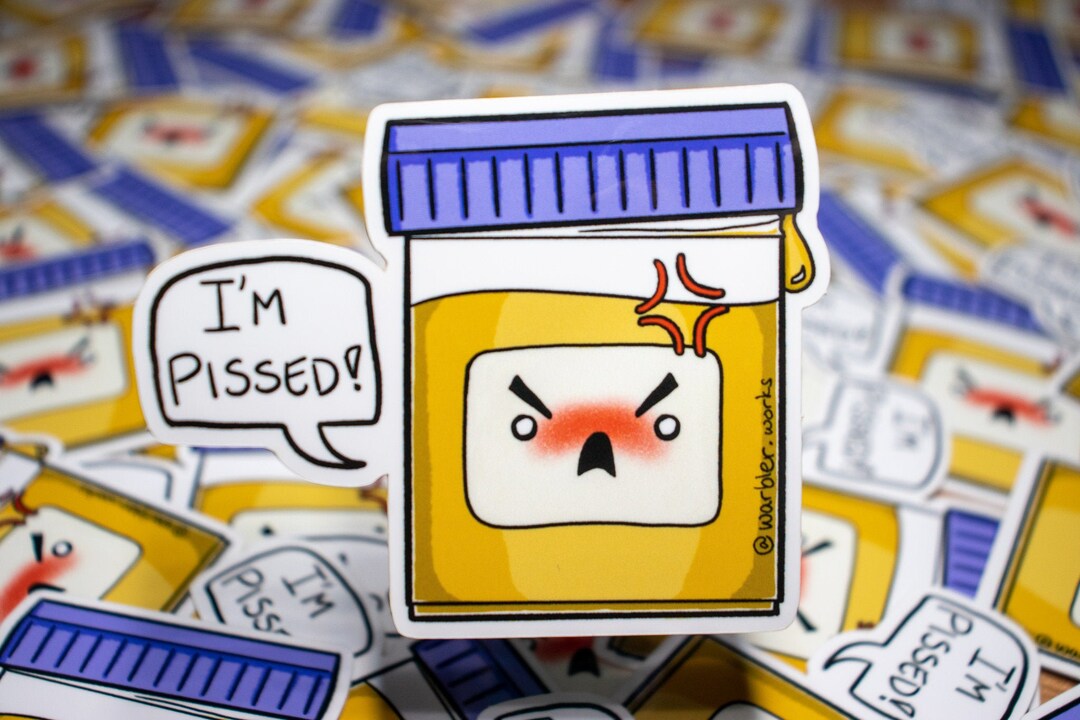 I'm Pissed angry Urine // Vinyl Sticker // Laboratory // Lab Gift ...