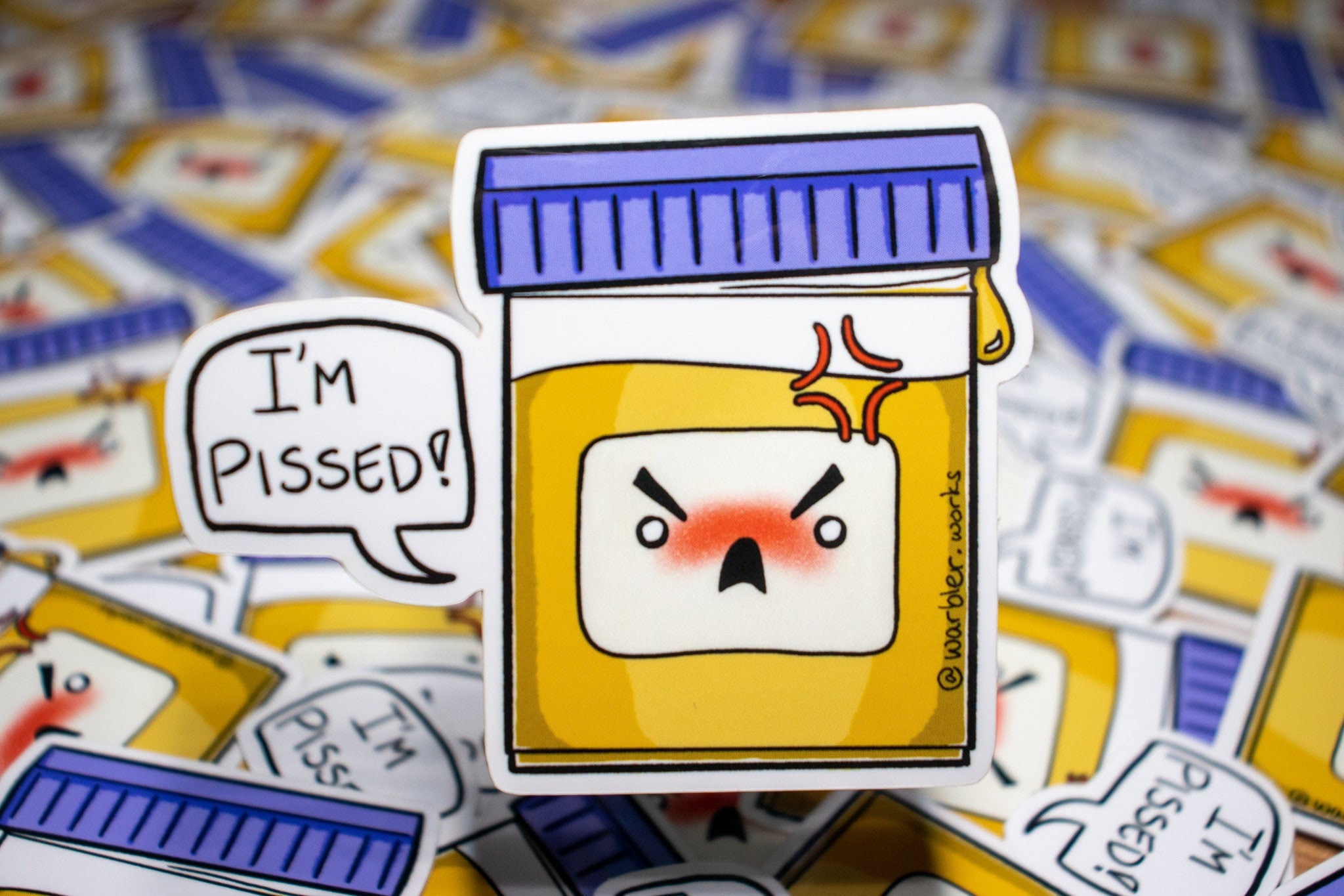 I'm Pissed angry Urine // Vinyl Sticker // Laboratory // - Etsy
