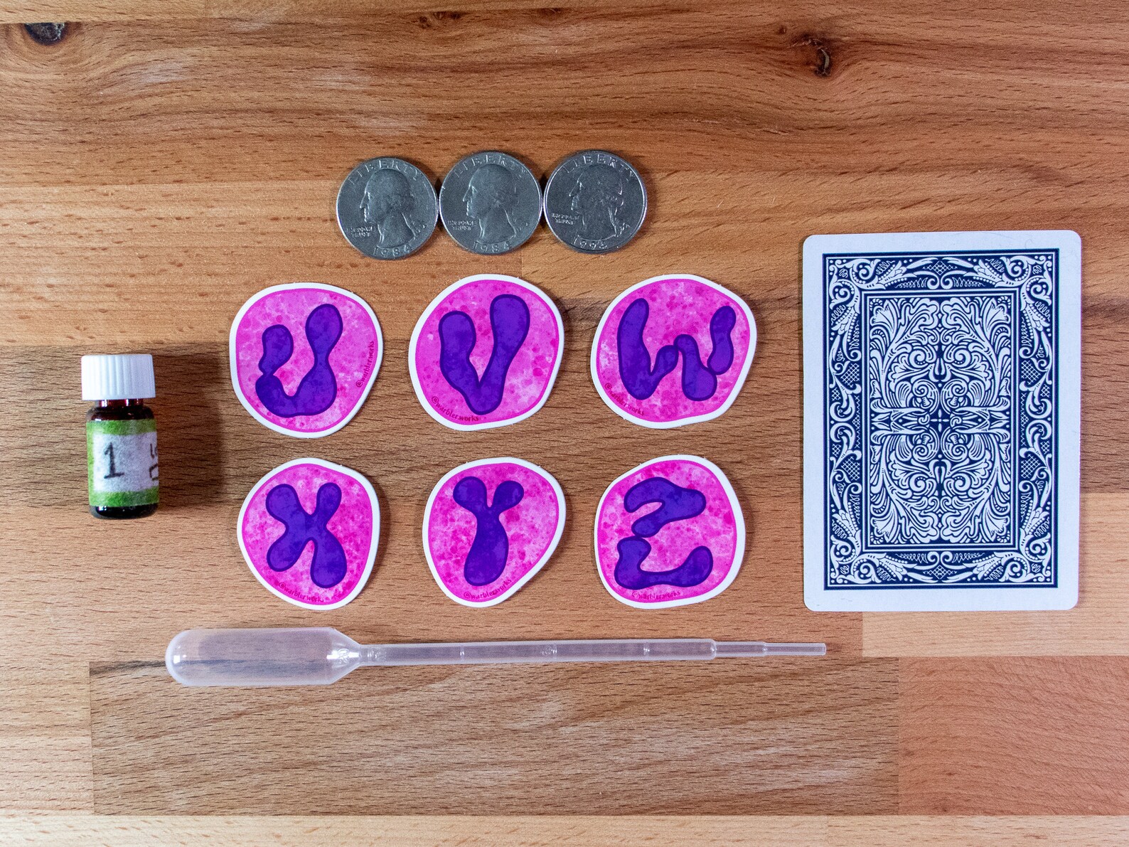 Three Neutrophil Alphabet Stickers Set // Vinyl Sticker // | Etsy