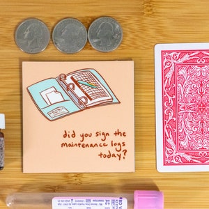 Did You Remember to Sign the Maintenance Logs Magnet // Reminder Magnet ...