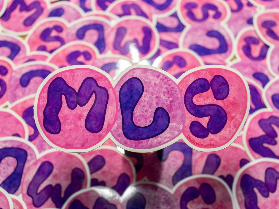 MLS Neutrophil Alphabet Sticker // Vinyl Sticker // Laboratory // Lab ...
