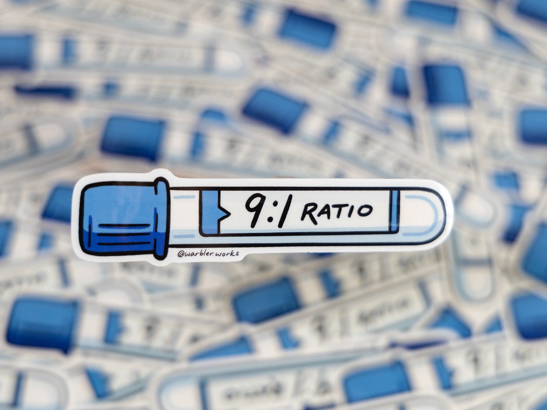 9:1 Ratio // Vinyl Sticker // Laboratory // Lab Gift // Laboratory ...