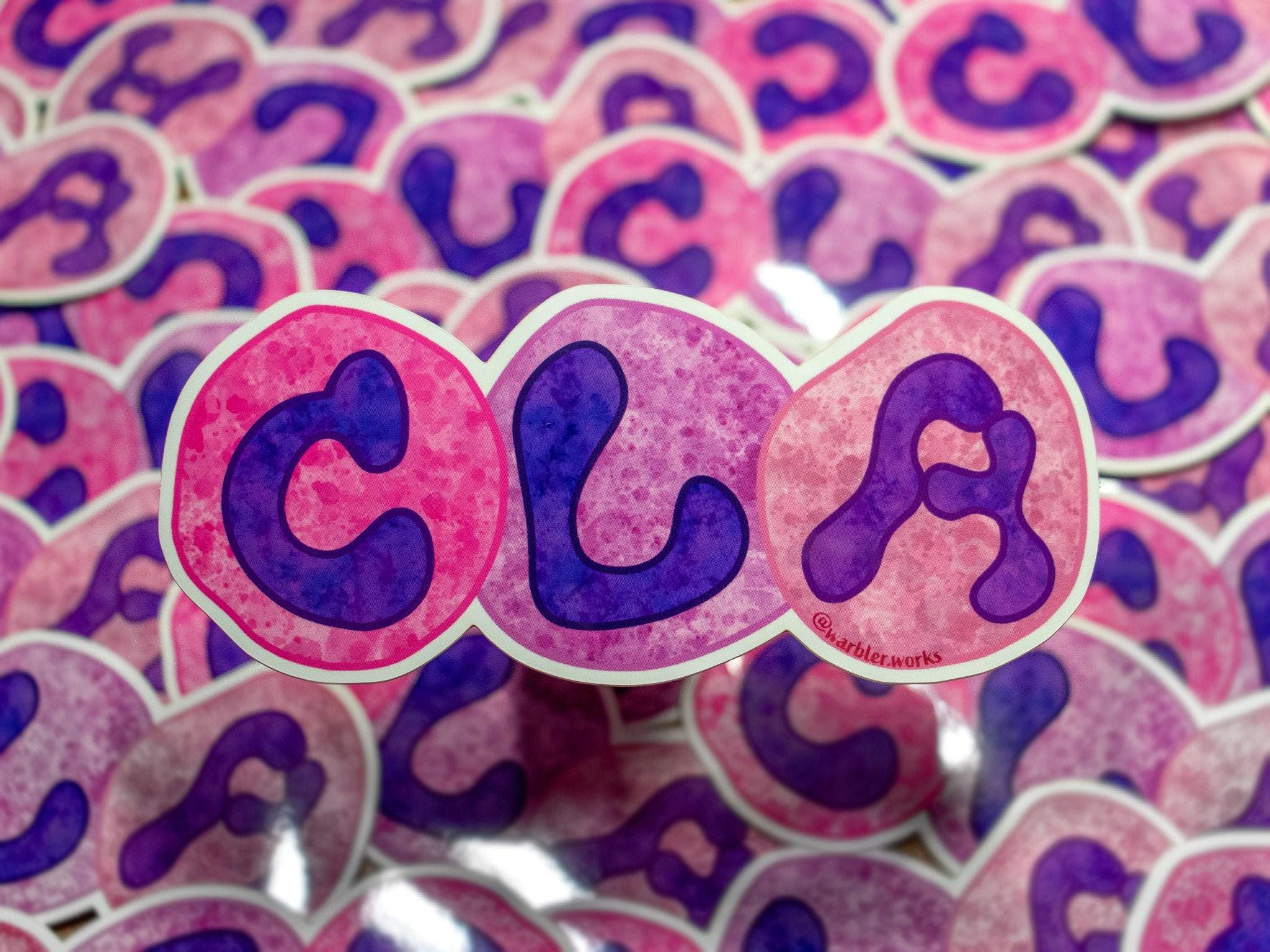 CLA Neutrophil Alphabet Sticker // Vinyl Sticker // Laboratory // Lab ...