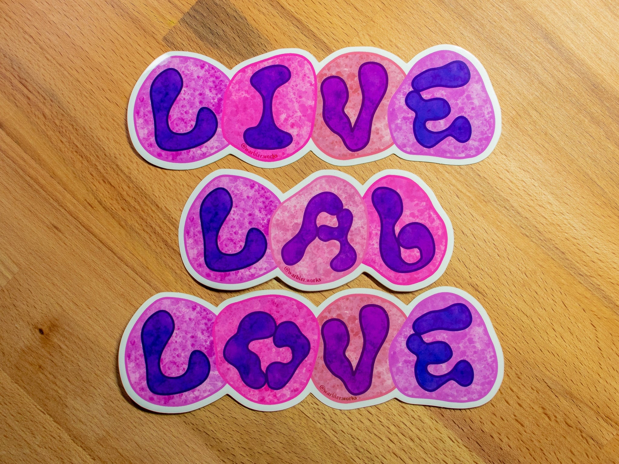 Live Lab Love Neutrophil Alphabet Sticker // Vinyl Sticker // - Etsy