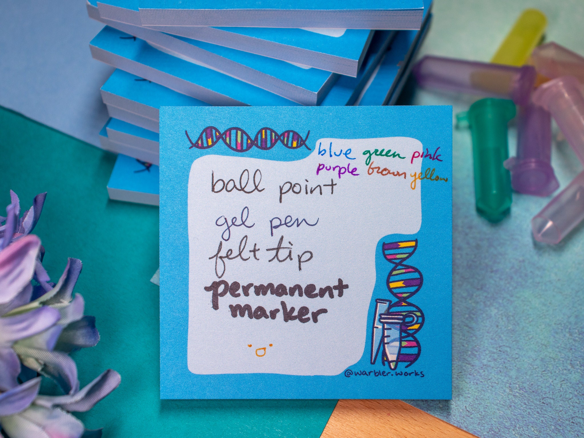 DNA Sticky Notes // Sticky Pad // DNA// Molecular Microbiology - Etsy