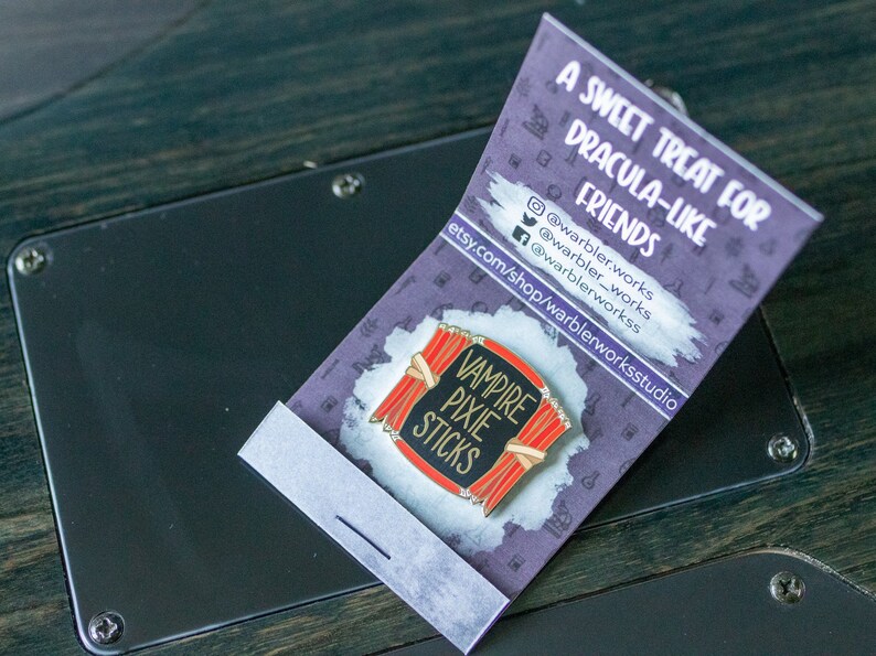 Vampire Pixie Sticks Pin // Enamel Pin // Laboratory // Lab | Etsy