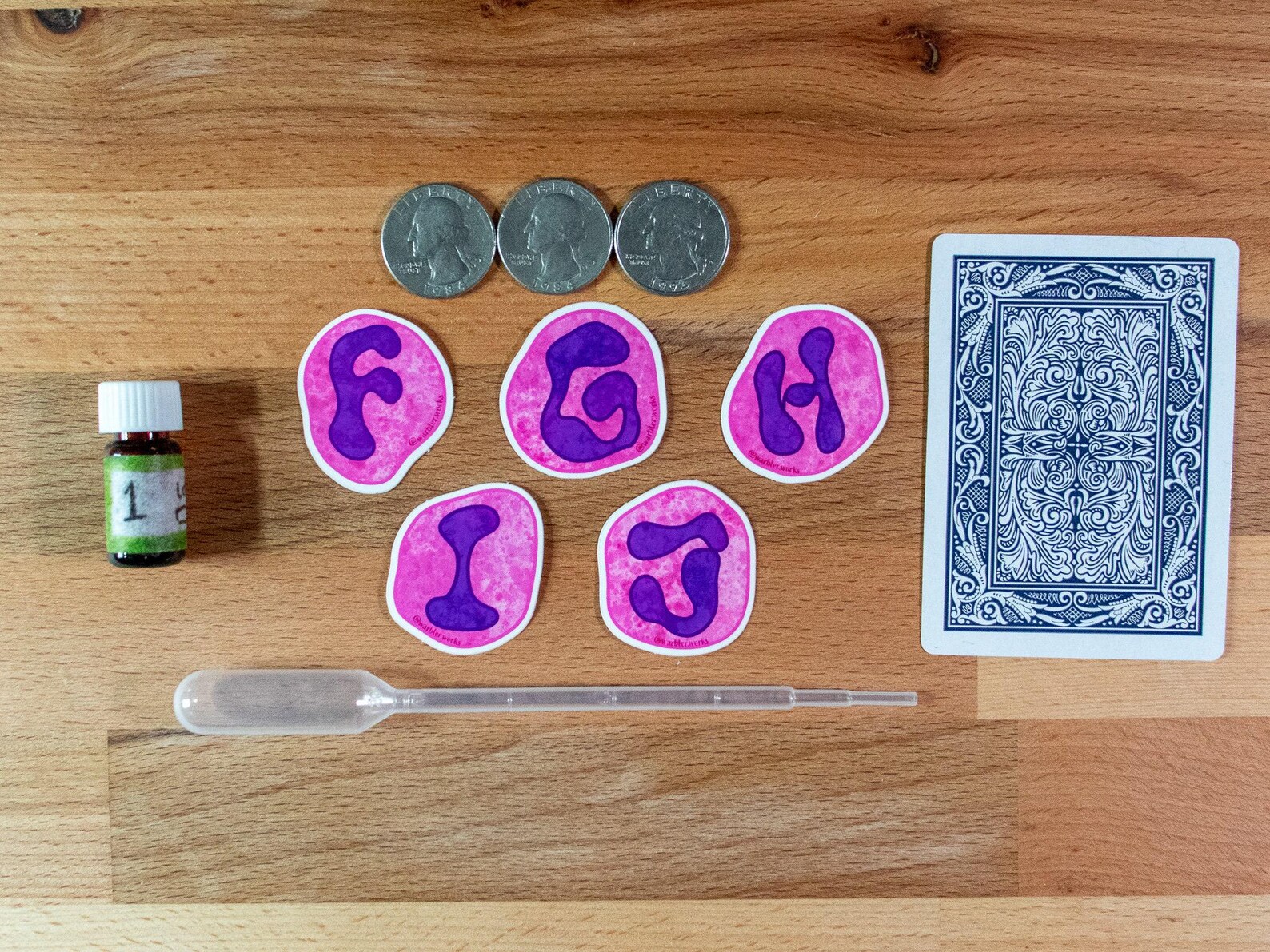 Three Neutrophil Alphabet Stickers Set // Vinyl Sticker // Laboratory ...