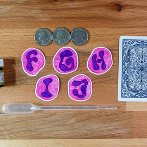 Three Neutrophil Alphabet Stickers Set // Vinyl Sticker // Laboratory ...