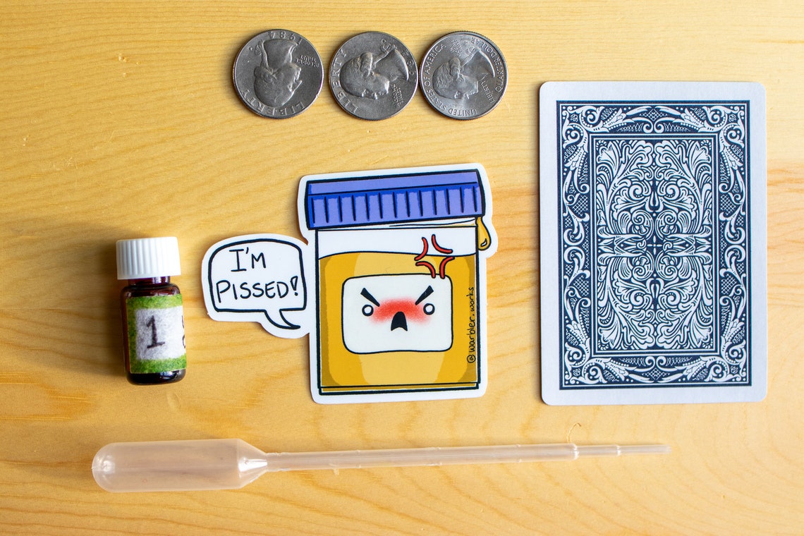 I'm Pissed Urine Set // Vinyl Sticker // Laboratory // Lab | Etsy