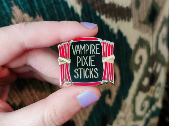 Vampire Pixie Sticks Pin // Enamel Pin // Laboratory // Lab | Etsy