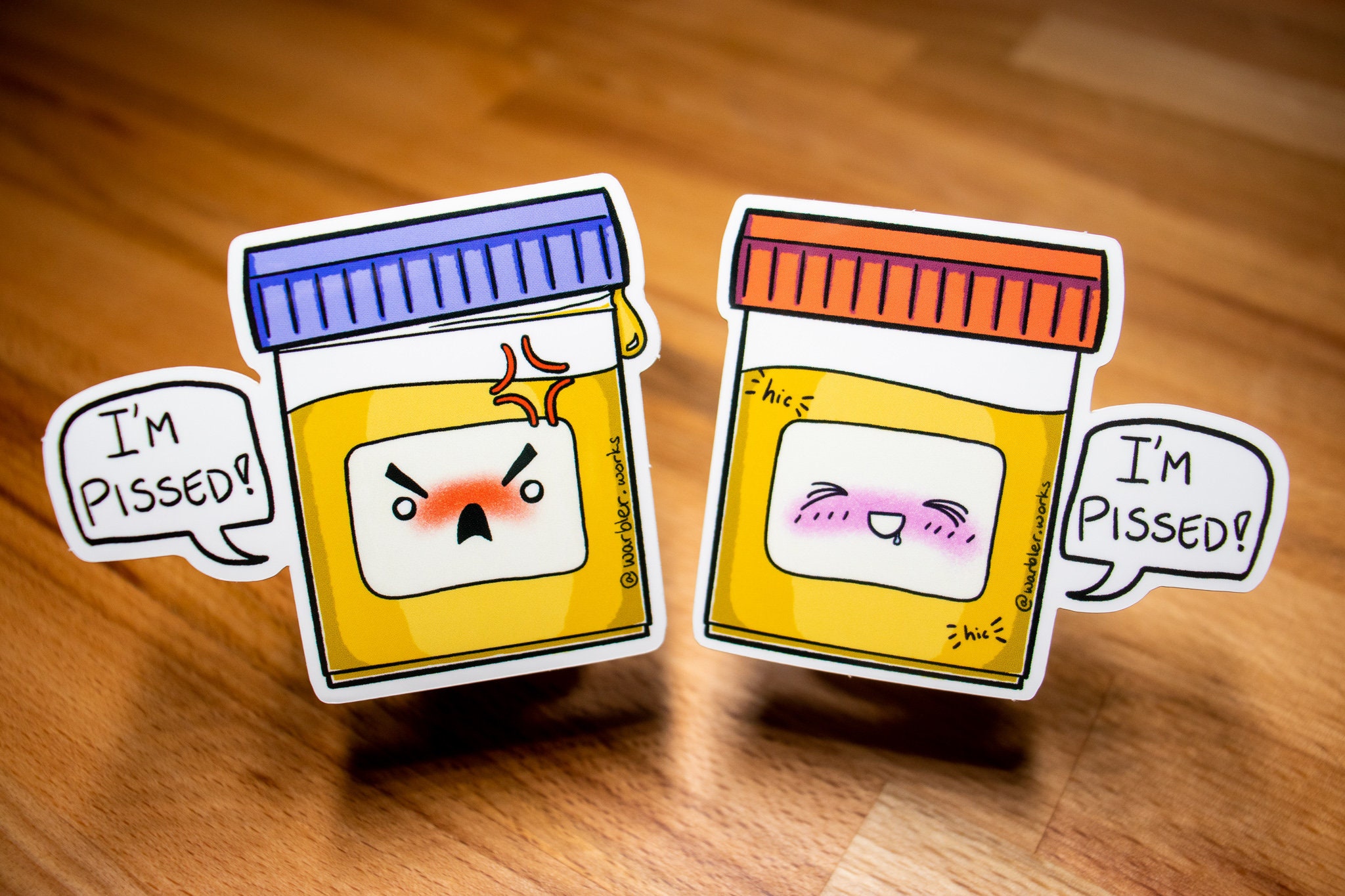 I'm Pissed Urine Set // Vinyl Sticker // Laboratory // Lab | Etsy