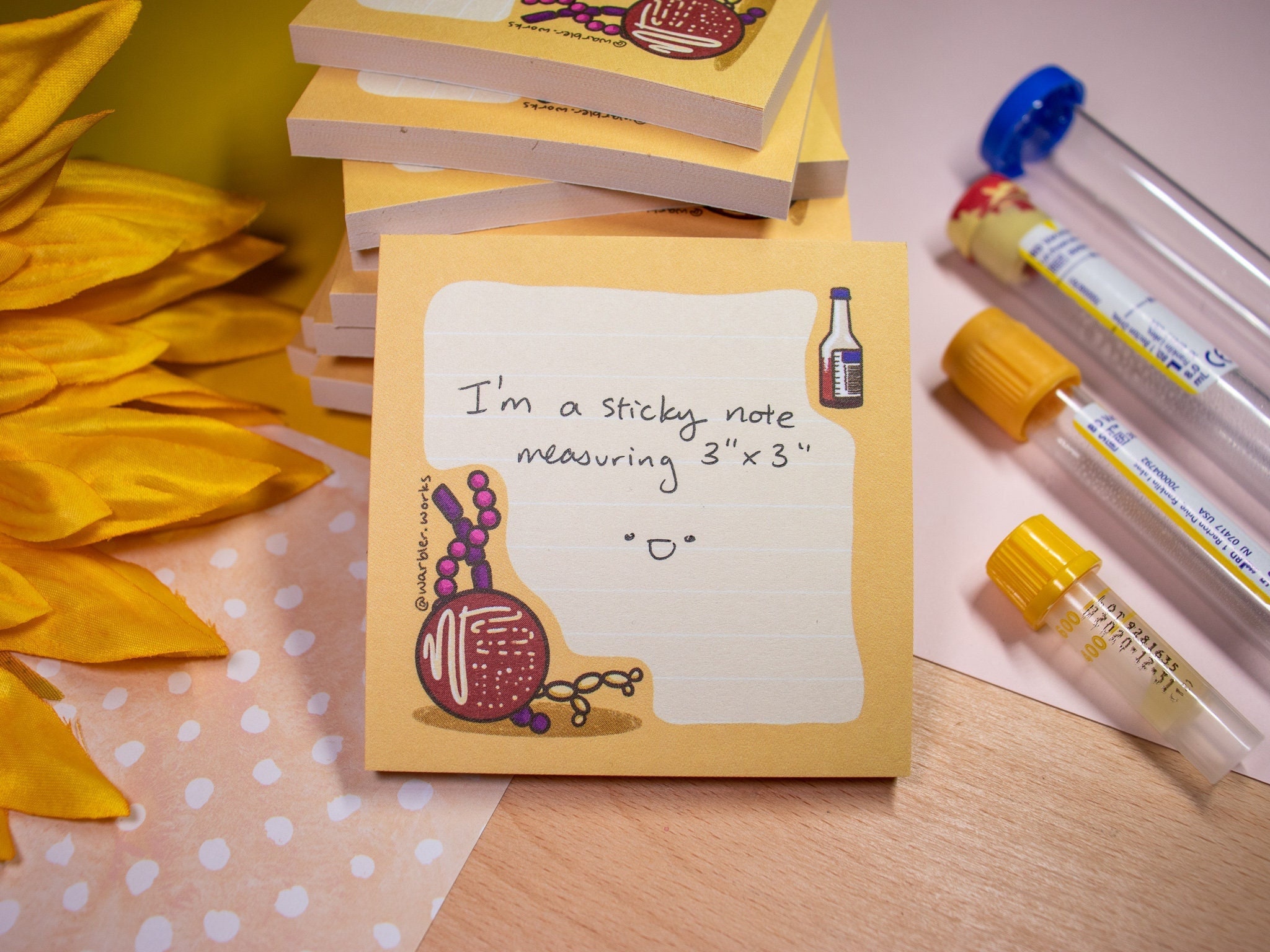 Microbiology Sticky Notes // Sticky Pad // Micro Culture // - Etsy