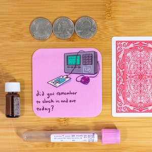 Did You Remember to Clock in and Clock Out Sticker // Reminder Sticker ...