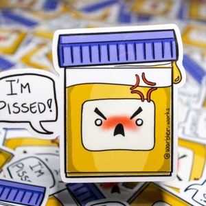 I'm Pissed Urine Set // Vinyl Sticker // Laboratory // Lab - Etsy