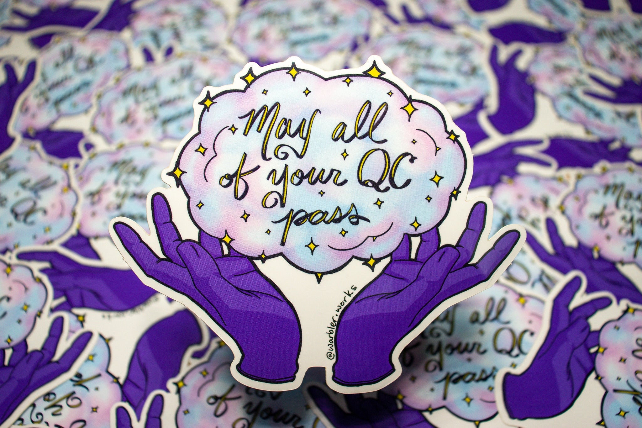 May All of Your QC Pass Sticker // Vinyl Sticker // Laboratory - Etsy