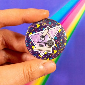 90's Themed Lab Buttons // Micro // Heme // Slide // Microscope // 2023 ...