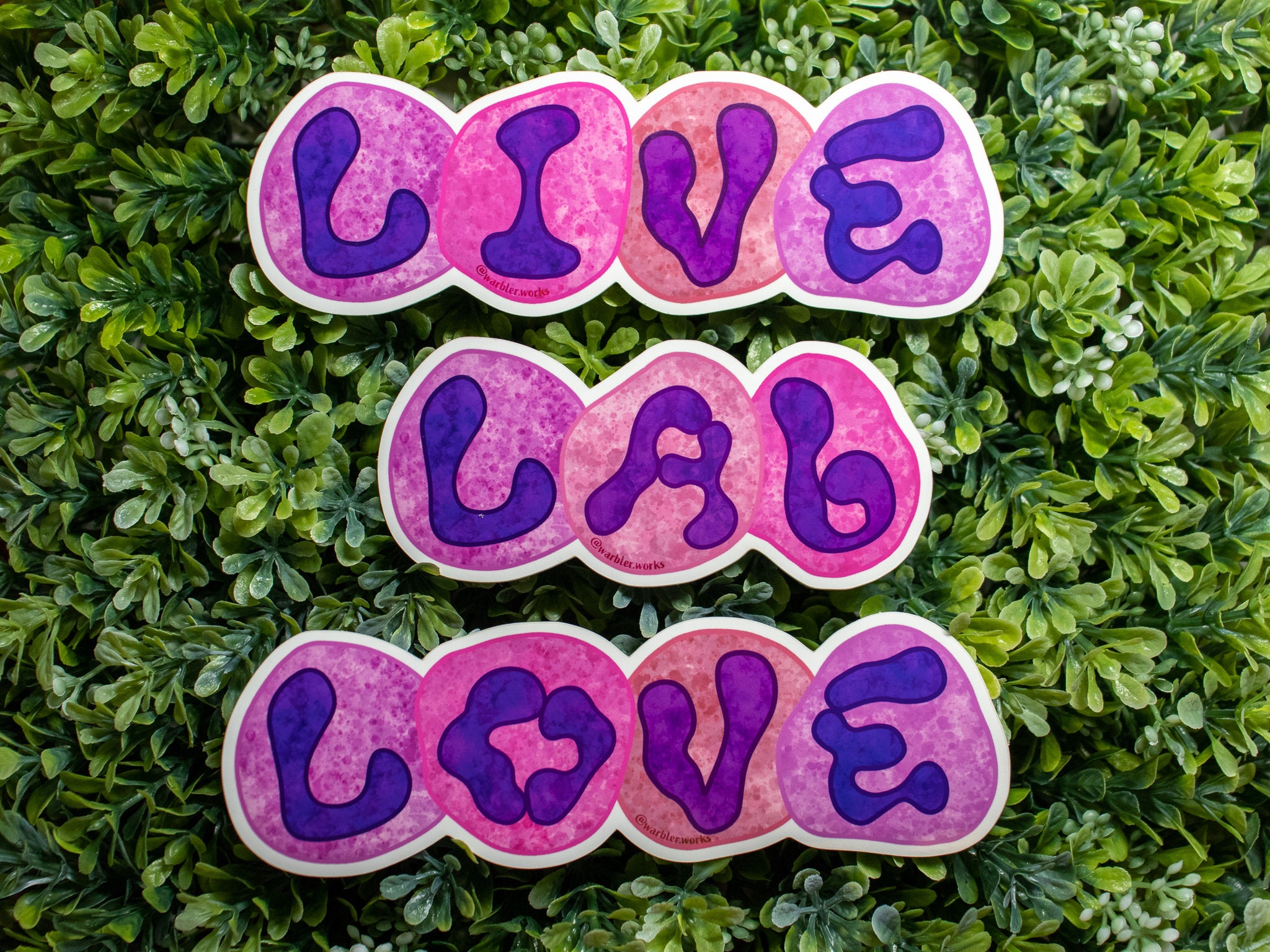 Live Lab Love Neutrophil Alphabet Sticker // Vinyl Sticker // | Etsy