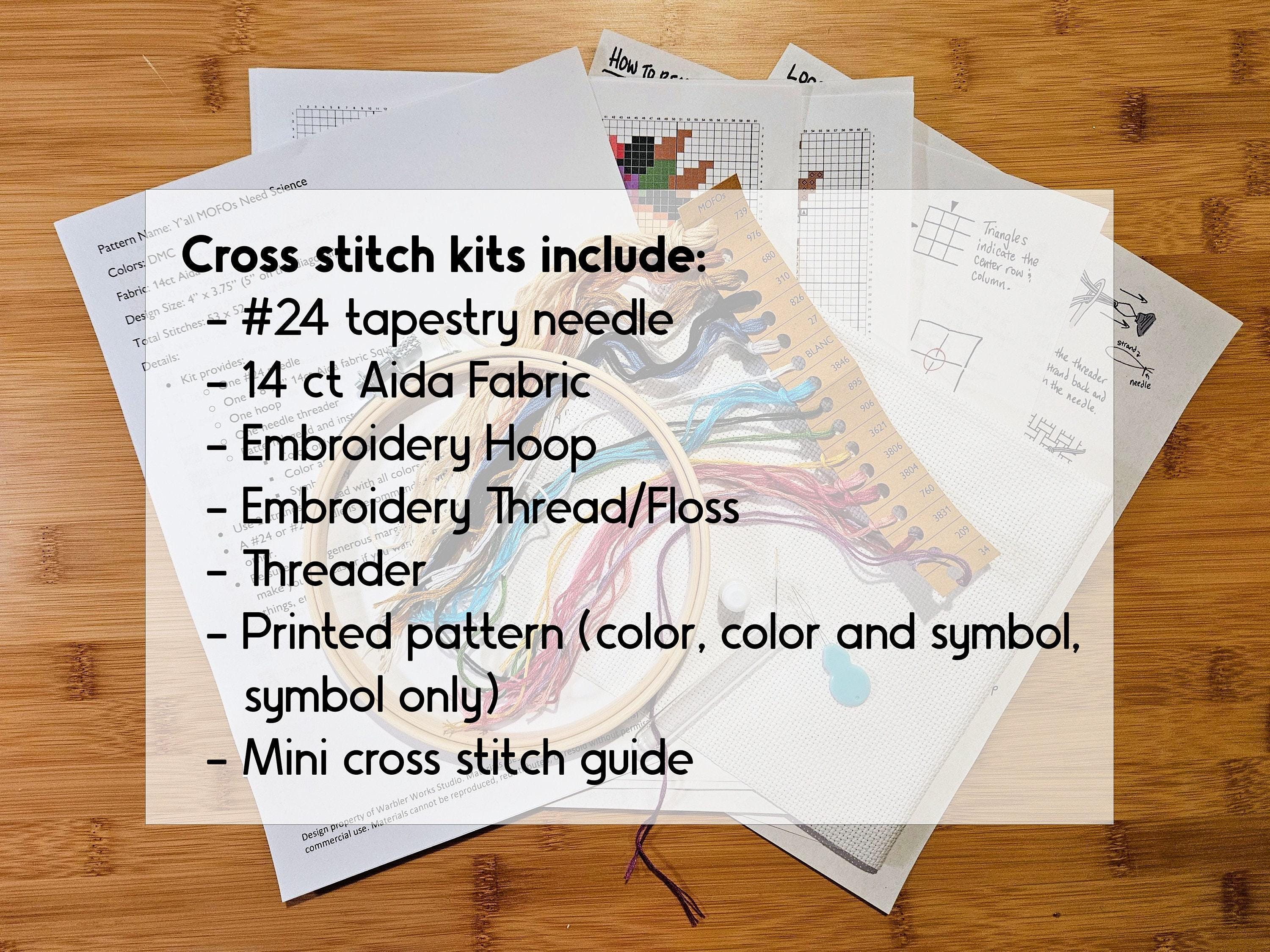 3 Minis Cross Stitch Kit - Hematology // Laboratory // Lab Gift ...