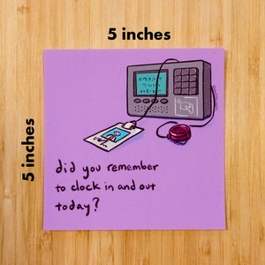 Did You Remember to Clock in and Clock Out Art Print // Reminder Print ...