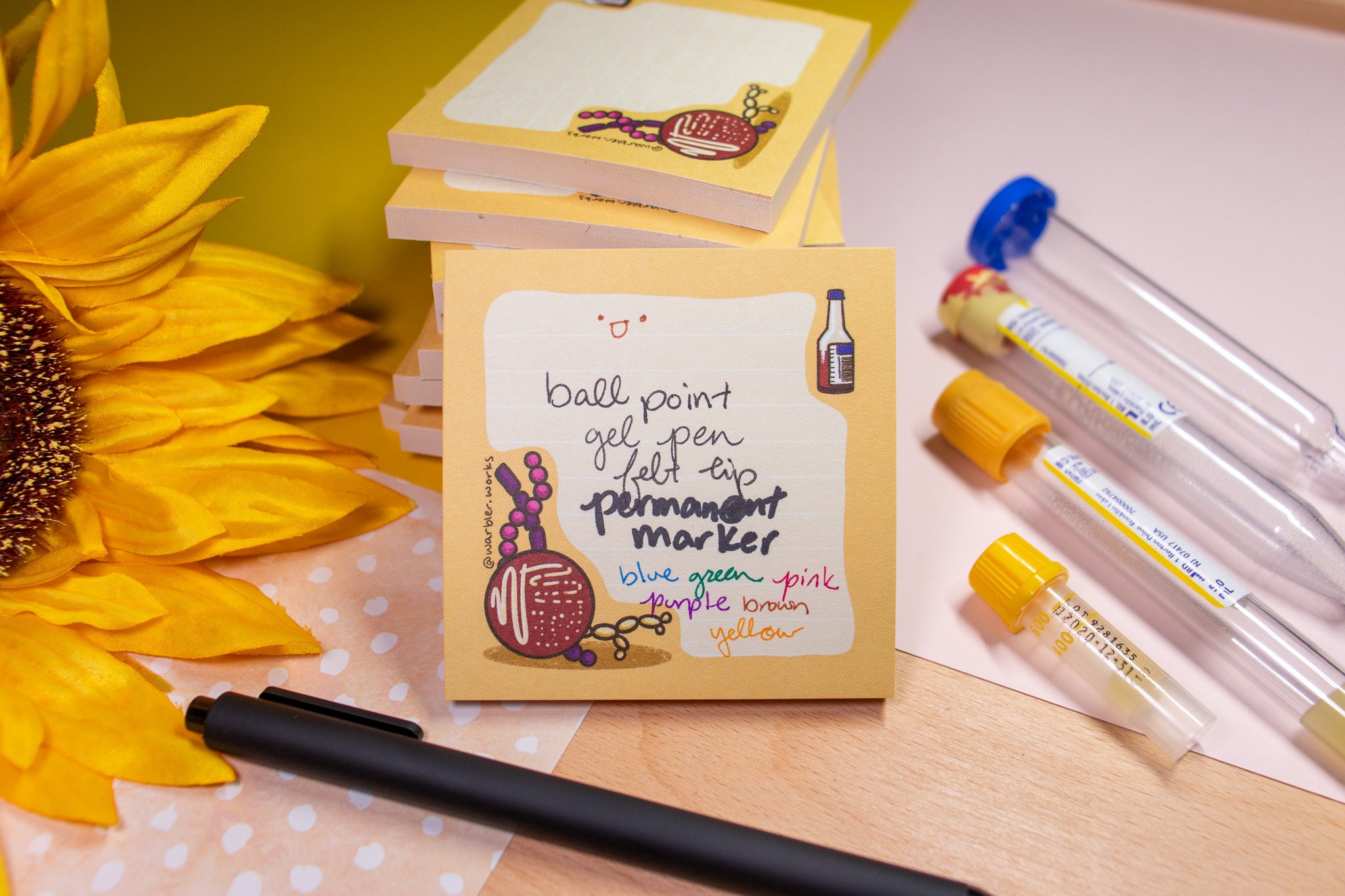 Microbiology Sticky Notes // Sticky Pad // Micro Culture // - Etsy