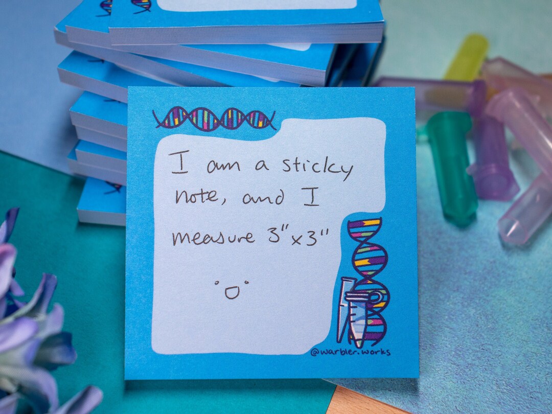 DNA Sticky Notes // Sticky Pad // DNA// Molecular Microbiology ...