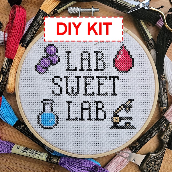 Science Cross Stitch - Etsy