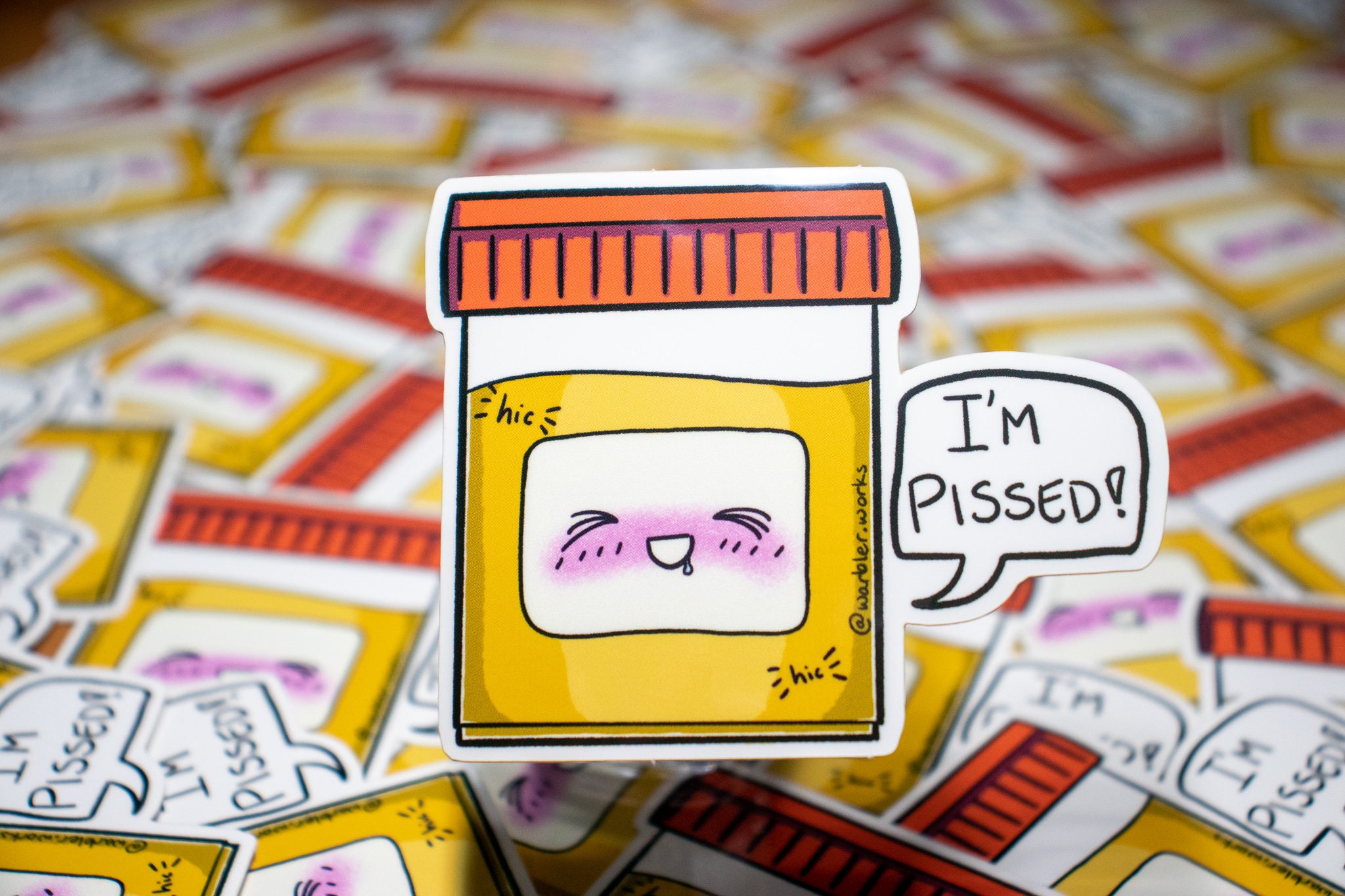 I'm Pissed Urine Set // Vinyl Sticker // Laboratory // Lab | Etsy