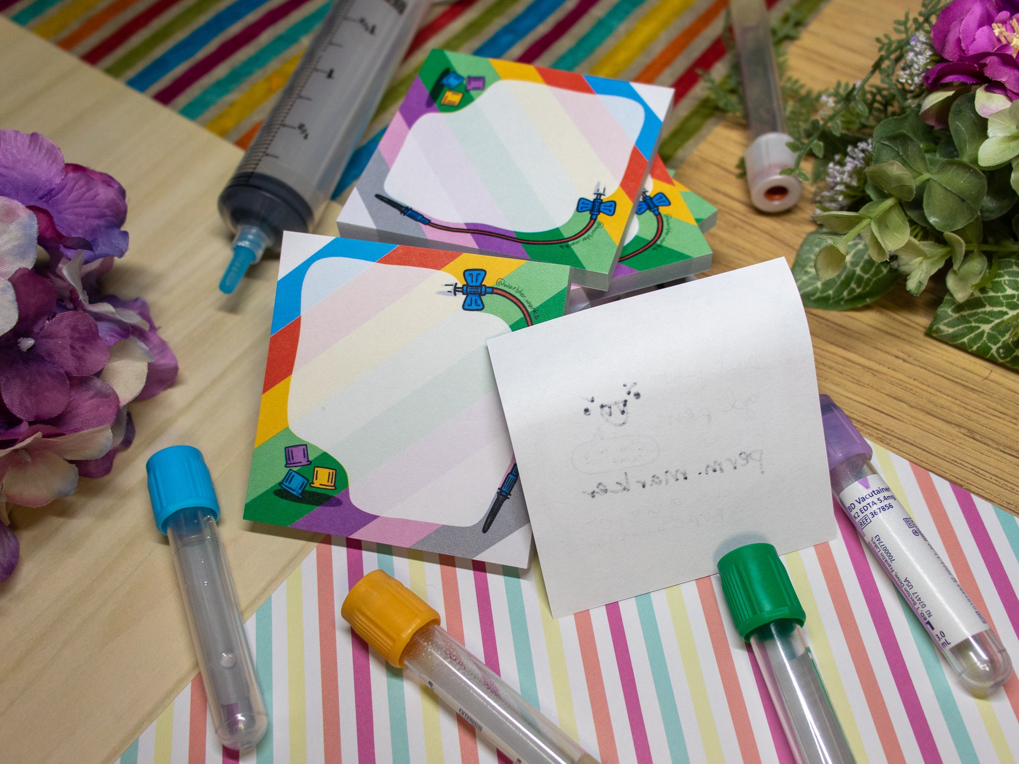 Phlebotomy Sticky Notes // Sticky Pad // Order of Draw // - Etsy