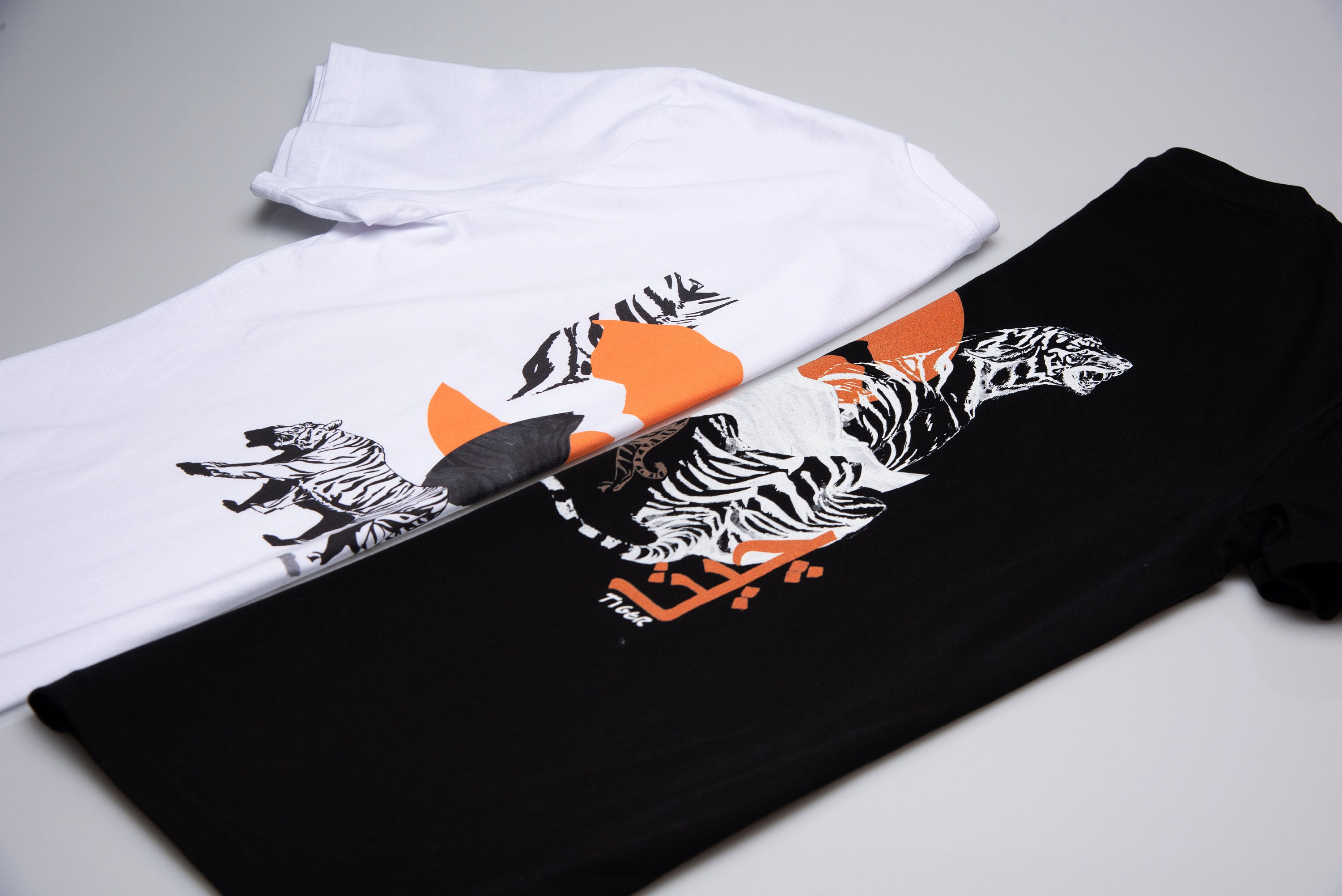 Unisex reverse tiger graphic organic black t-shirt | Etsy