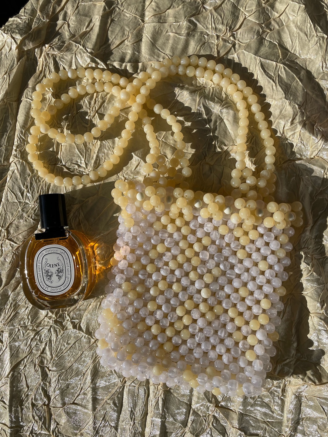 Handmade, Beaded Bag, Luxury Beaded, Round Bead, Bead Shoulder Bag ...