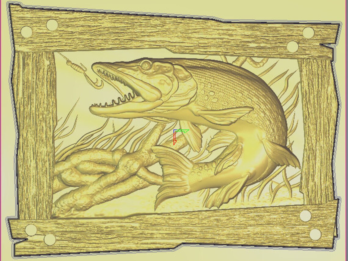 Fish 3d Model for CNC | Etsy