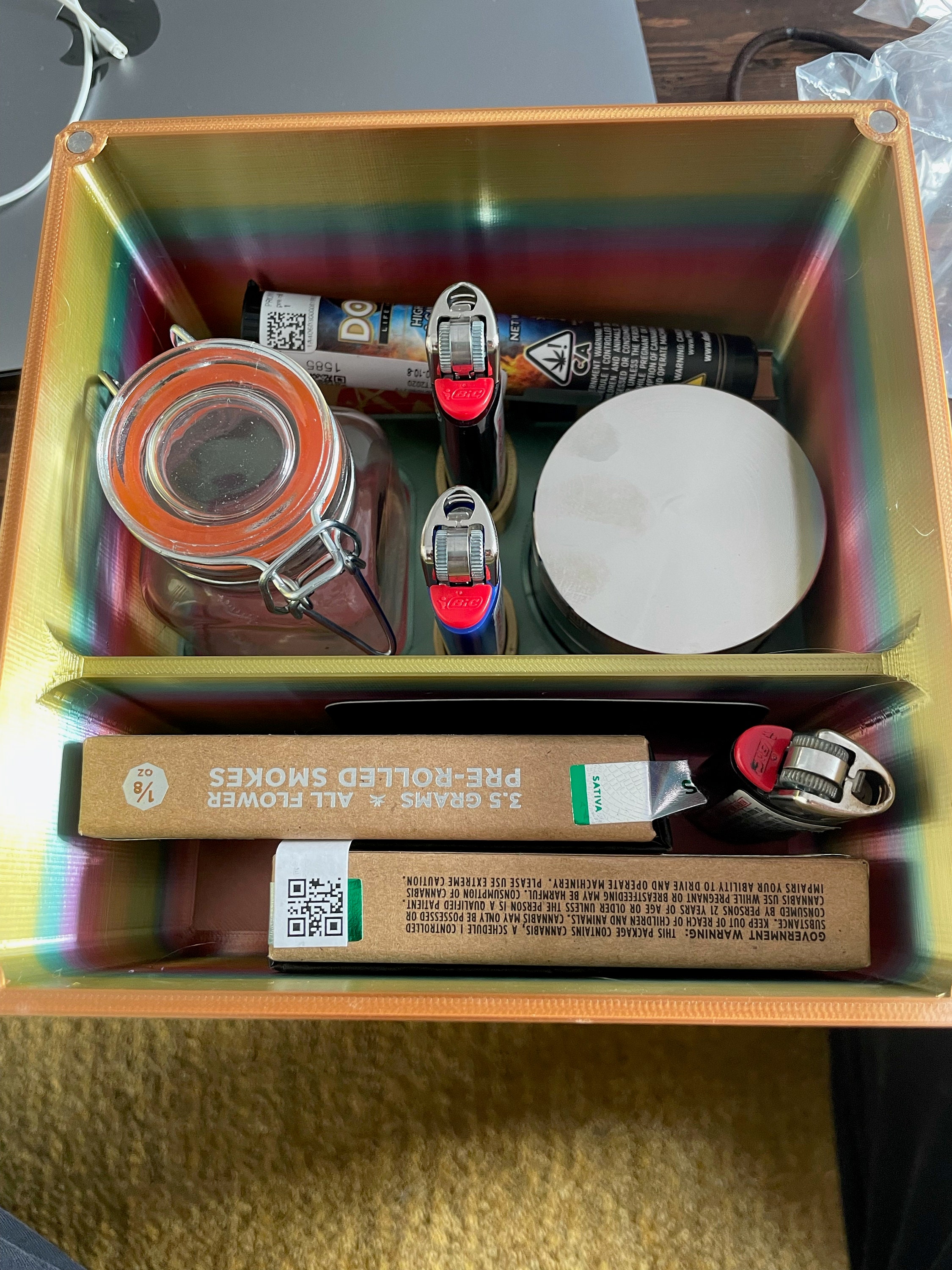 K.kit 3D Printed Stash Box and Rolling Kit - Etsy