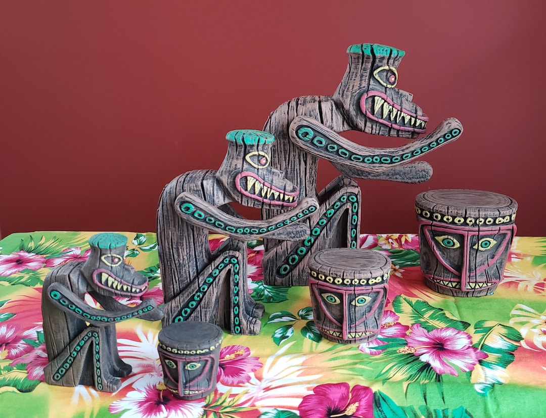 Enchanted Escape Tiki Drummer - Etsy
