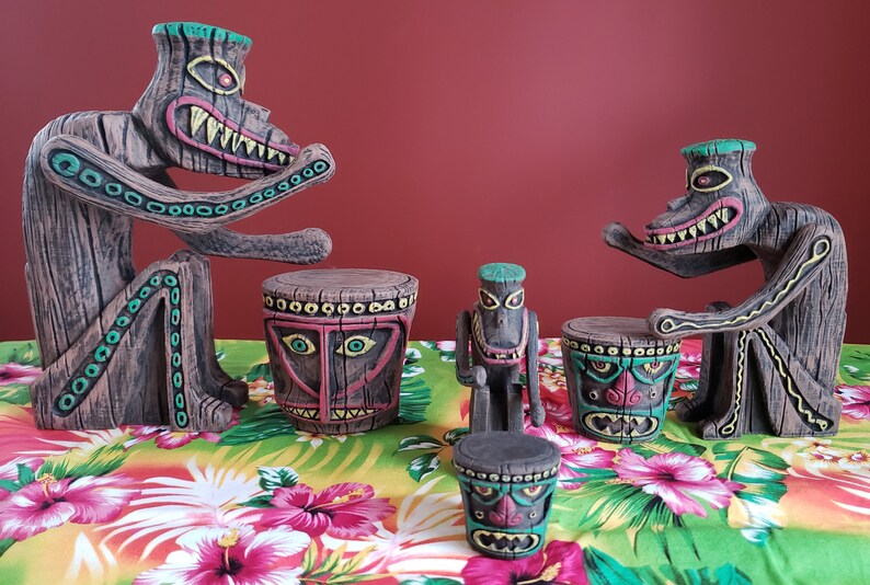 Enchanted Escape Tiki Drummer - Etsy