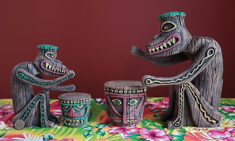 Enchanted Escape Tiki Drummer - Etsy