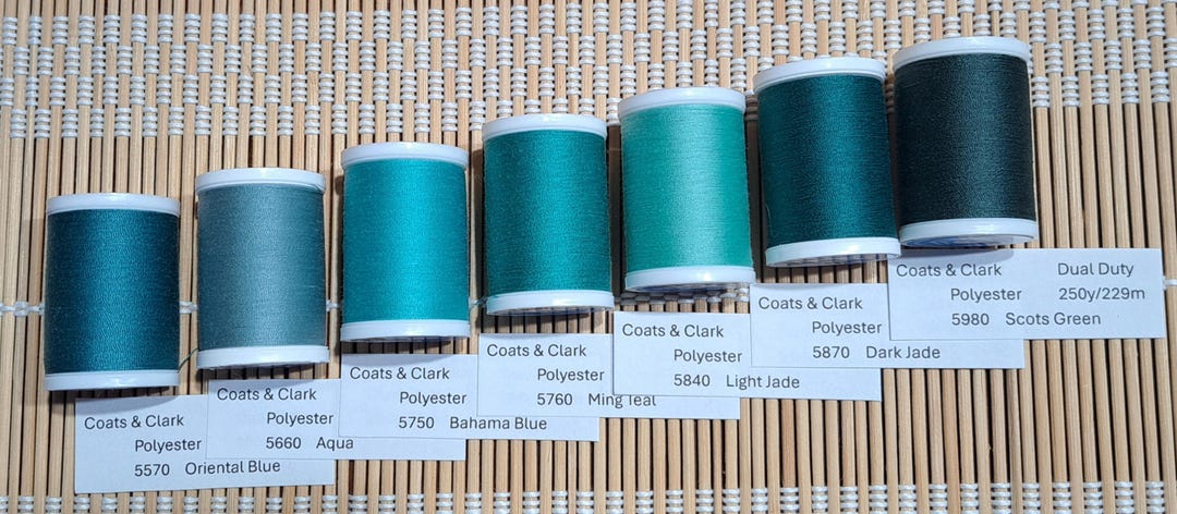 Coats and Clark Dual Duty Thread 100% Polyester 250yd/229m Spool - Etsy