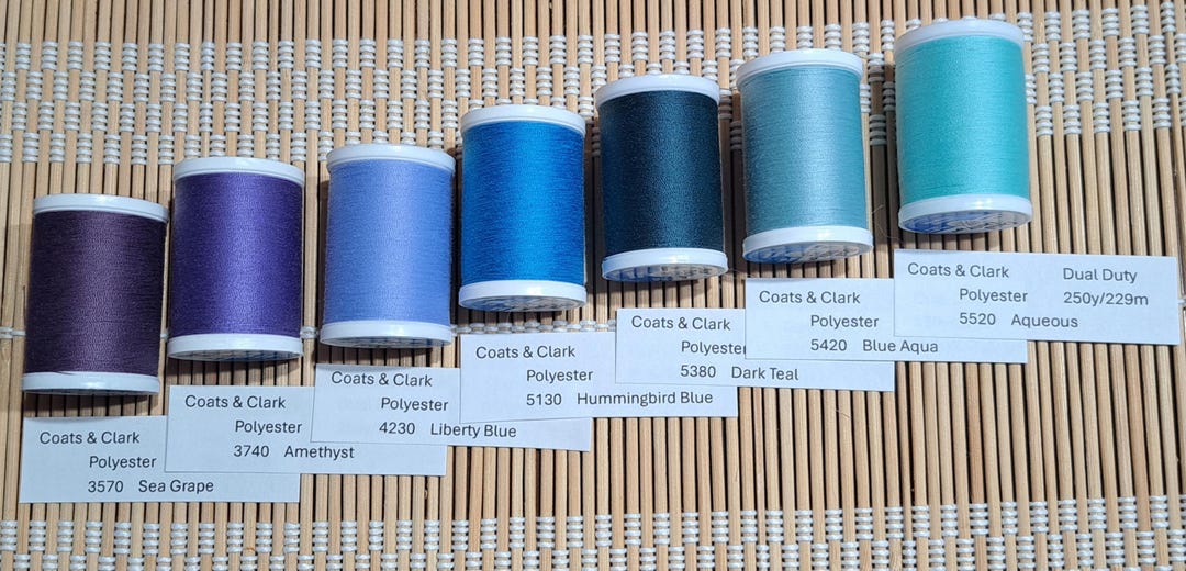 Coats and Clark Dual Duty Thread 100% Polyester 250yd/229m Spool - Etsy