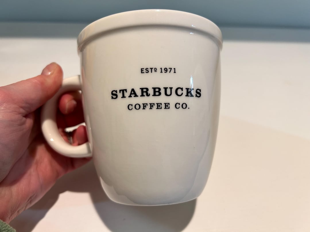 Vintage Starbucks Coffee Mug Est. 1971 Large 18 Oz Cup 30th Anniversary ...