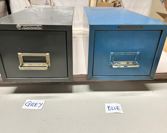 Vintage Steelmaster / Cole Metal Filing Cabinet Single Drawer/double ...