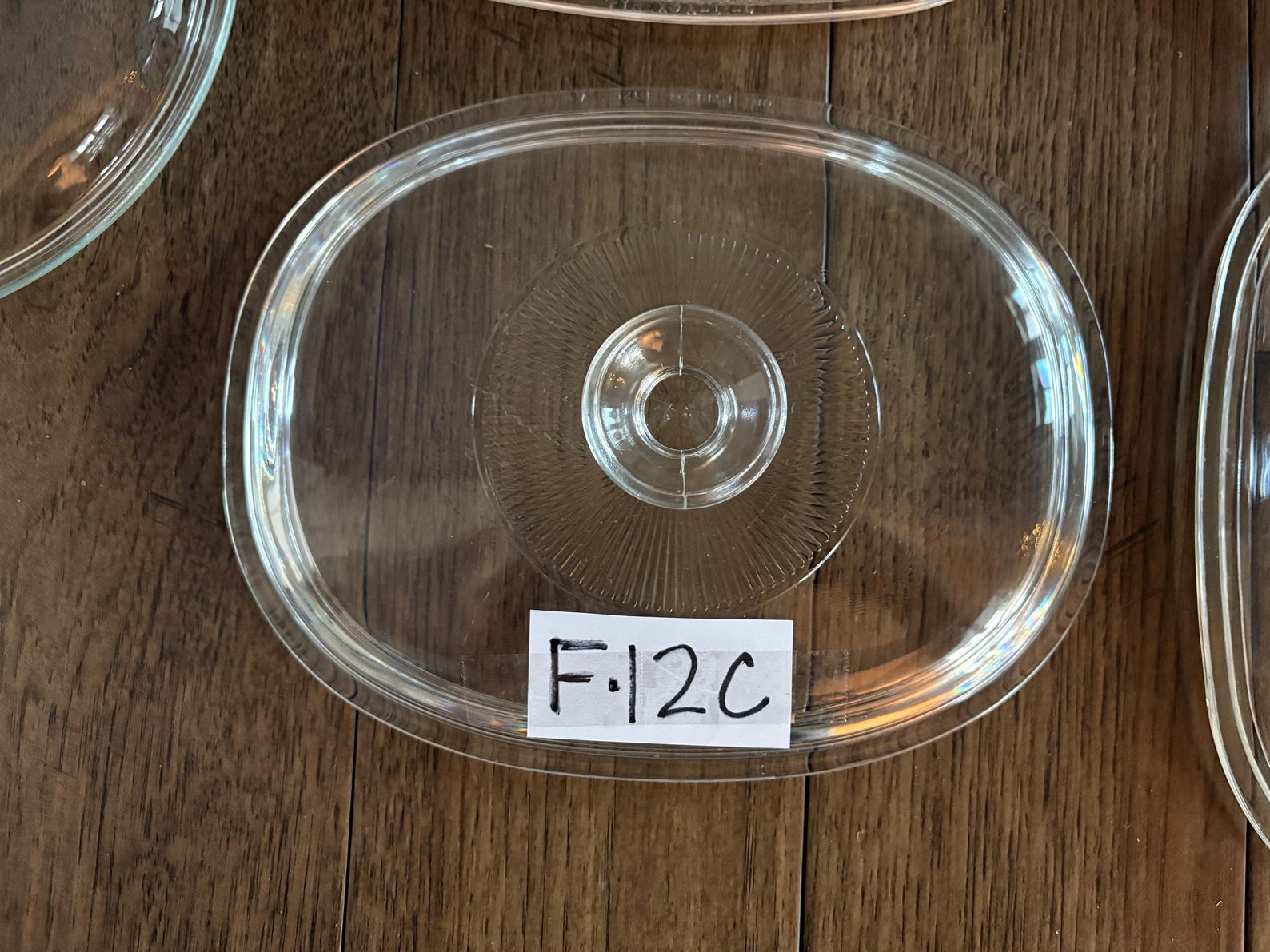 PYREX Glass Casserole Replacement Lid: Corning A12C, P10C, P12C, F12C ...