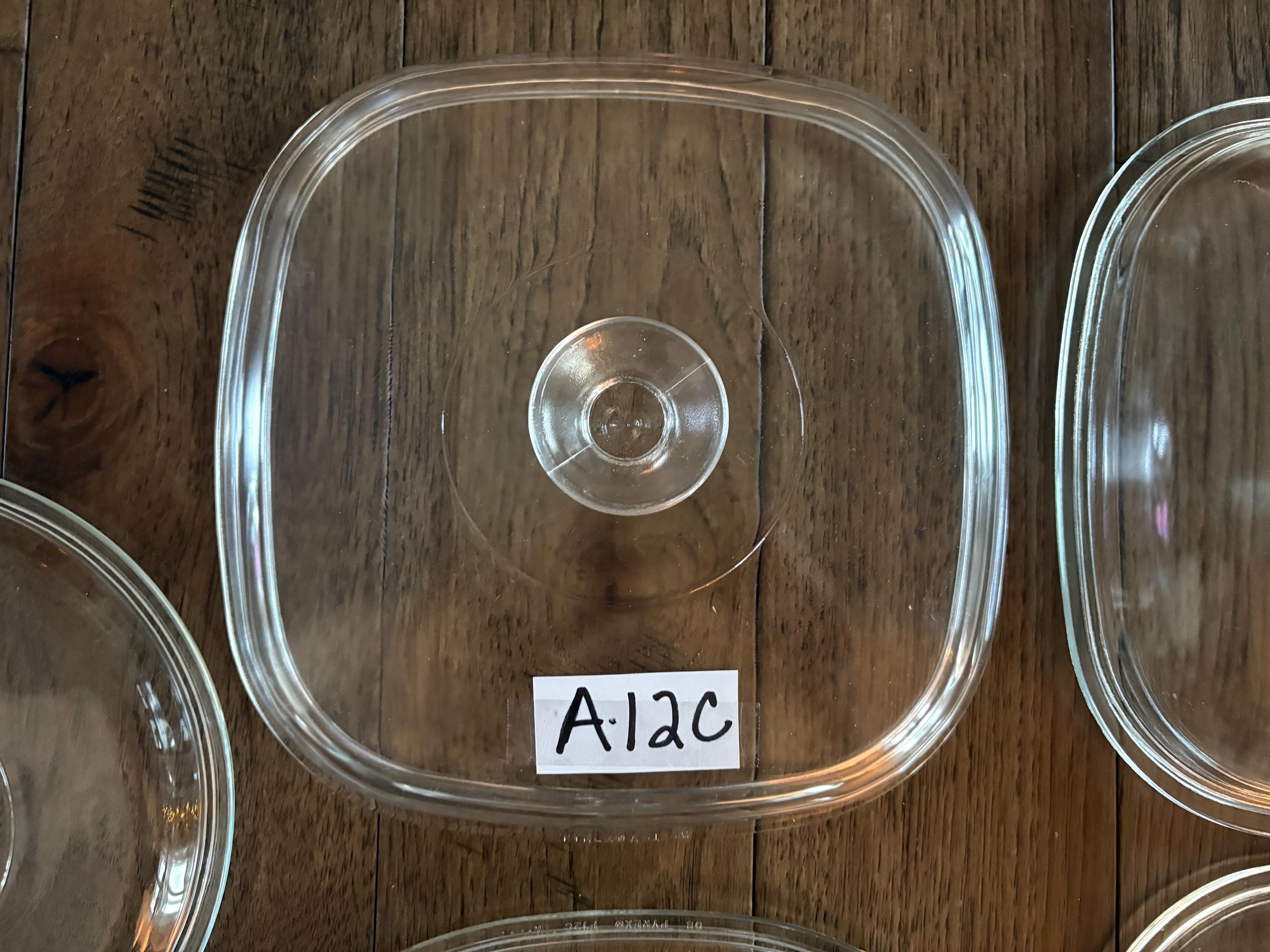 PYREX Glass Casserole Replacement Lid: Corning A12C, P10C, P12C, F12C ...